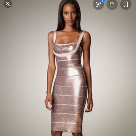 Herve Leger | Dresses | Herve Leger Sequin Dress Size Xxs | Poshmark